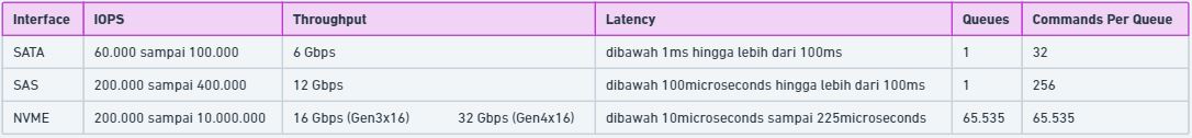 Jenis – Jenis SSD! SATA, SAS dan NVME, Siapa yang Paling Unggul? - Cloudku